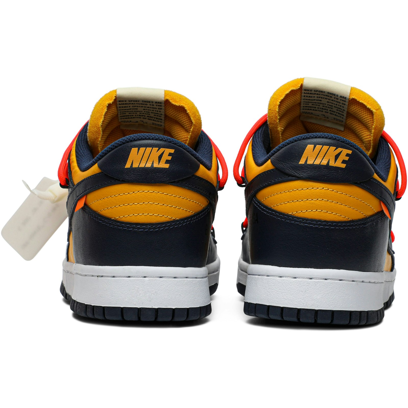Off-White x Nike Dunk Low ‘University Gold’ [also worn by Kevin Love ...