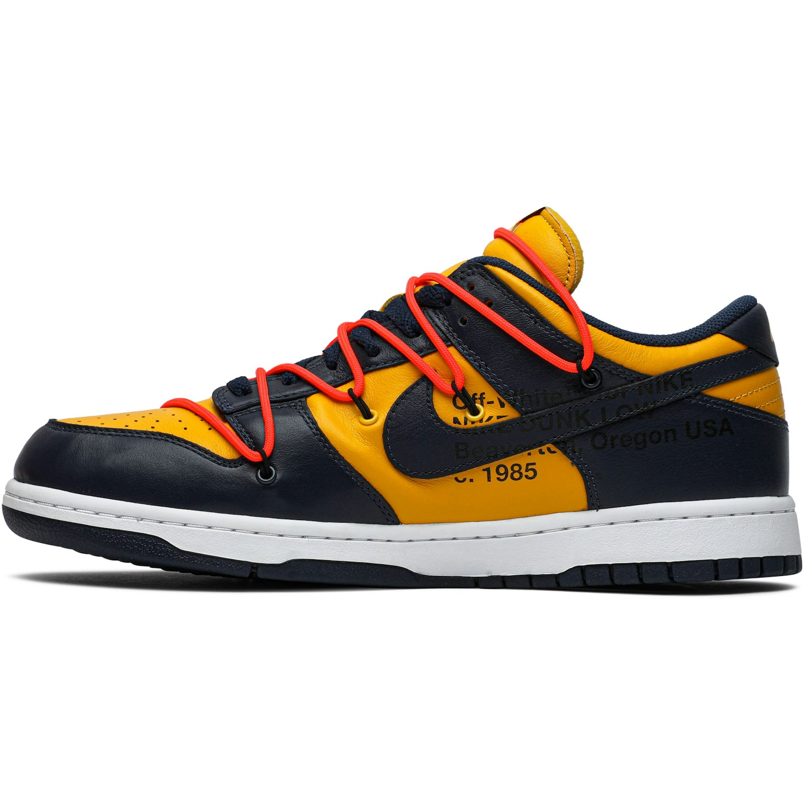 Off-White x Nike Dunk Low ‘University Gold’ [also worn by Kevin Love ...